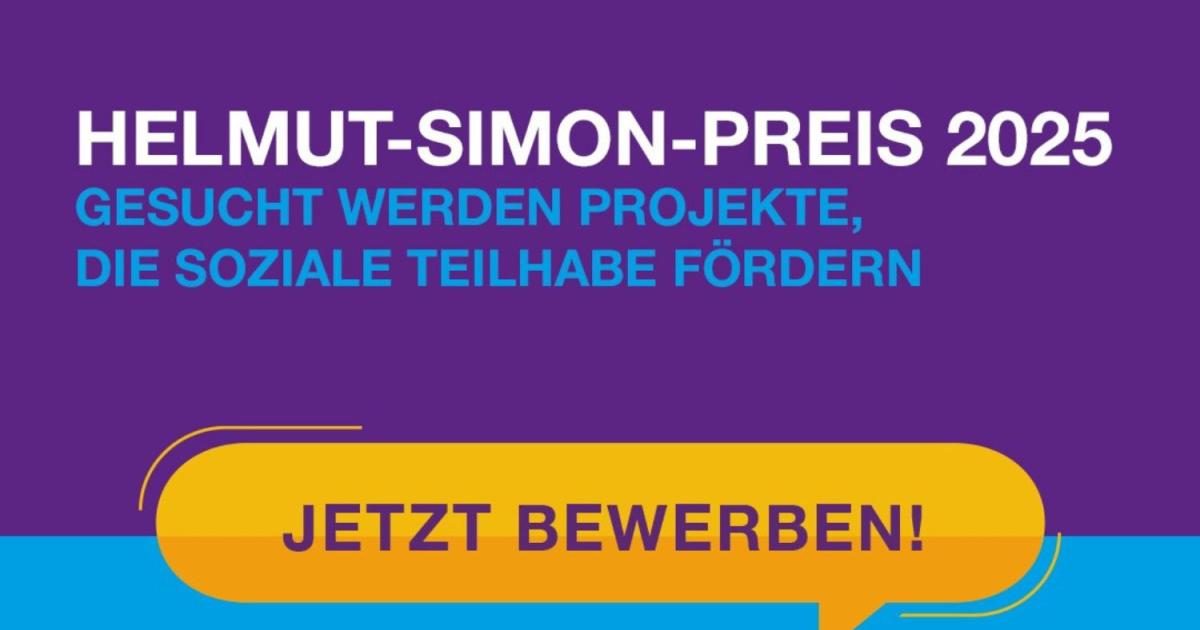 Helmut-Simon-Preis 2025 ausgeschrieben | Diakonie RWL